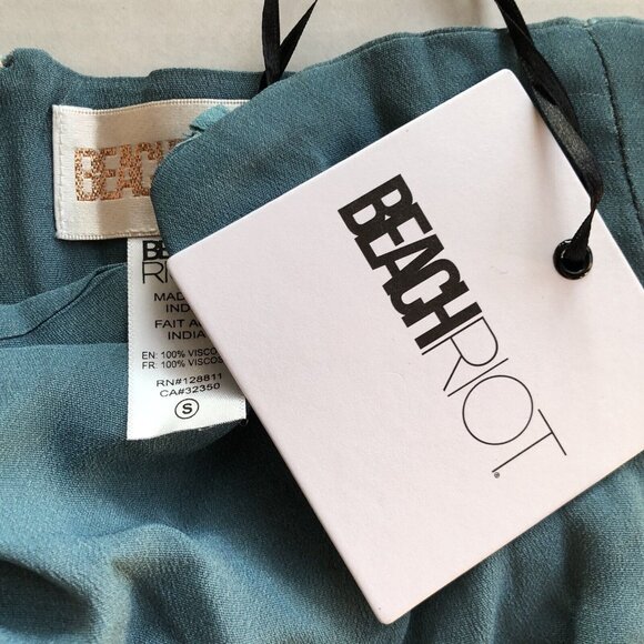 Beach Riot | Tops | Beach Riot Audrey Scarf Top Blue Smoke Ombre Crop ...